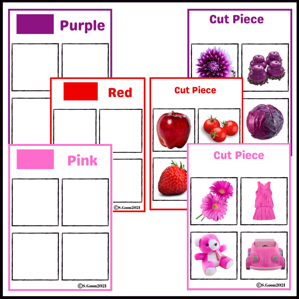 Preschool Colour Sorting Mats - DISHA