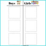 Boys and Girls Sorting Mats for Autism and Special Education - DISHA