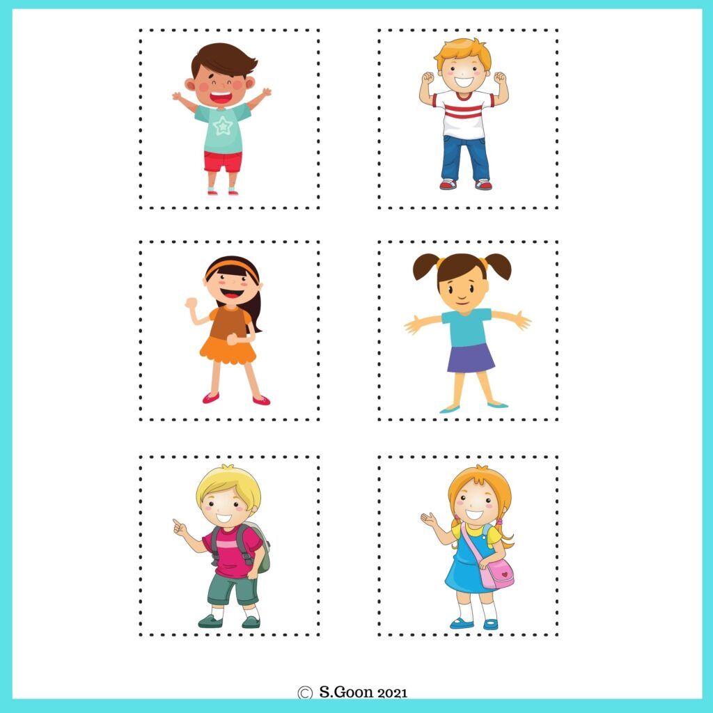 Boys and Girls Sorting Mats for Autism and Special Education - DISHA